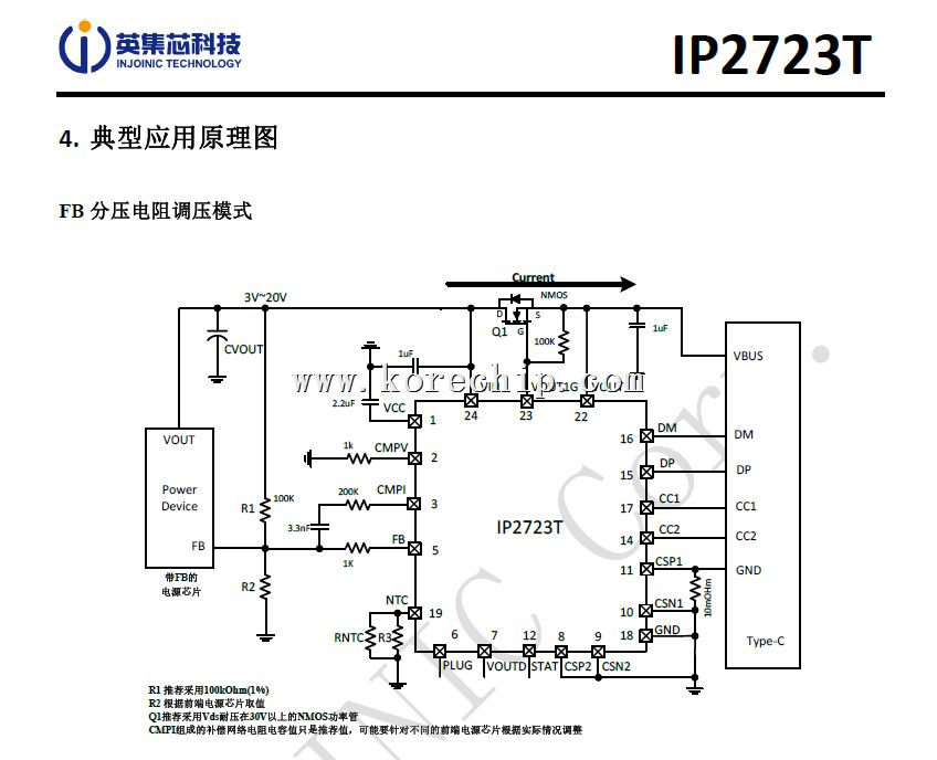 IP2723T用于 USBC端口的快充协议 - 产品展示